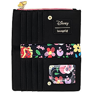 Loungefly x Disney Alice in Wonderland Flowers AOP Canvas Wallet (Multi, One Size)