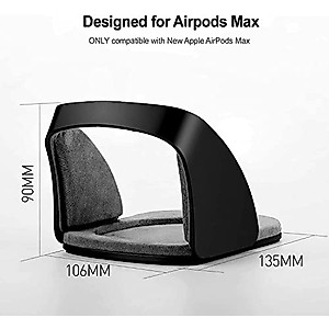 SUPERONE Headphone Stand Designed for AirPods Max, Headset Holder with Hibernating Base AirPods Max Stand Aluminum Alloy, Black