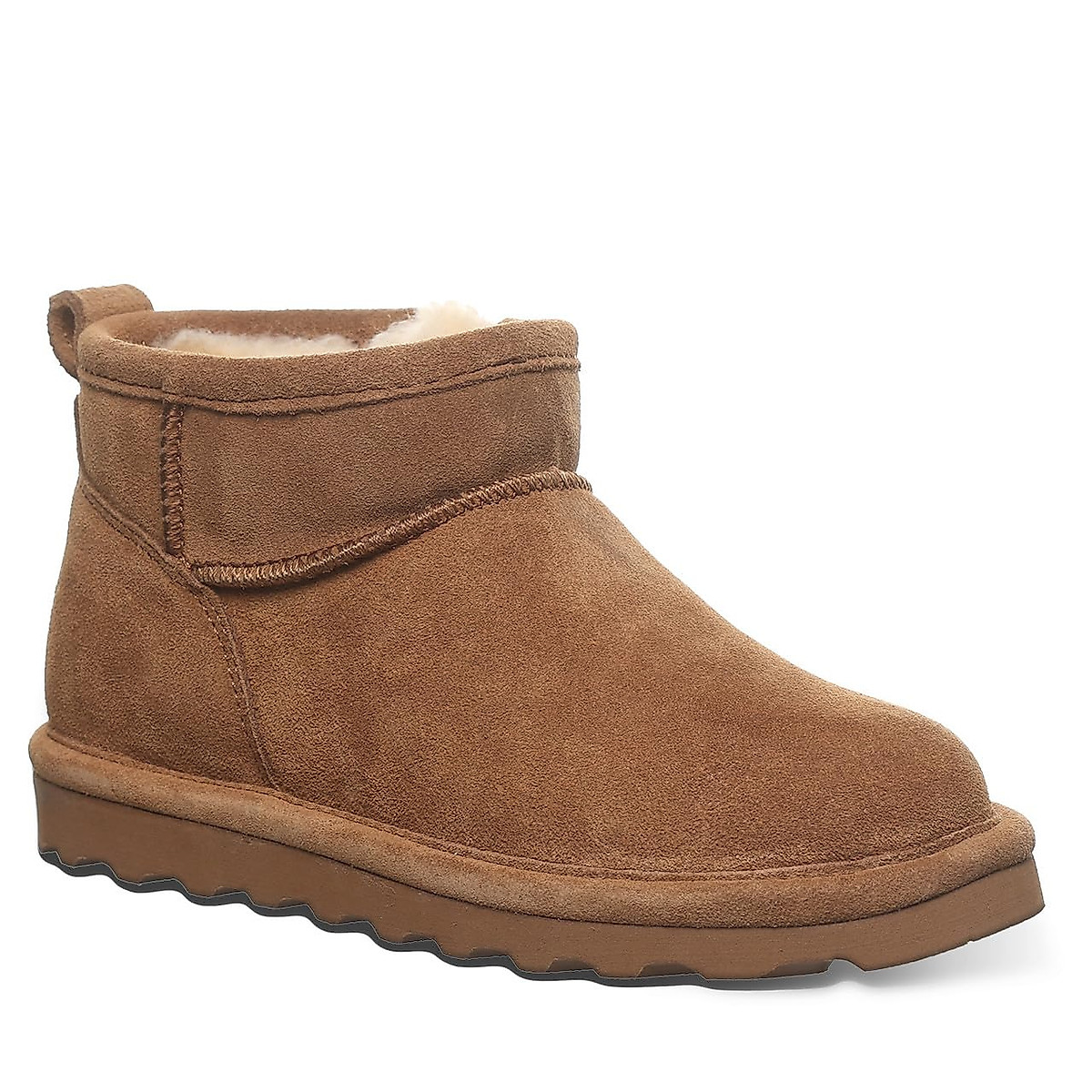 BEARPAW Shorty Youth Hickory Size 1 | Youth's Ankle Boot | Youth's Slip On Boot | Comfortable Winter Boot