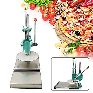 JINHZIXIU 9.5in Pizza Dough Press Manual For Home Or Commercial Use Stainless Steel