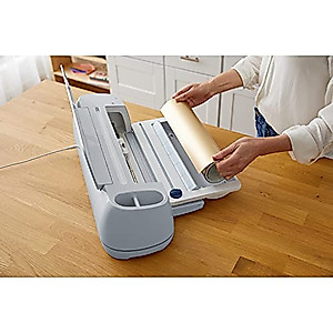 Cricut Roll Holder -With Built in Trimmer – Perfect for Clean Precise Cuts of Cricut Smart Vinyl and Heat Transfer Vinyl Iron On – Compatible with Cricut Maker 3 and Cricut Explore 3,White