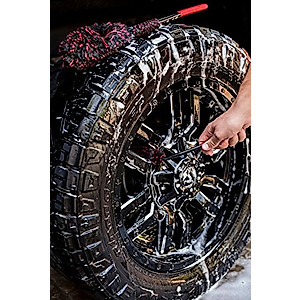 Liquid X Original Wheel Woolies Brushes 3 Piece Kit - Includes Angled Caliper Spoke Brush - USA Made - Black - New & Improved