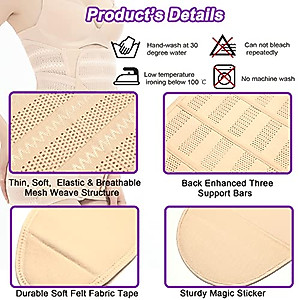 Postpartum Waist Trainer for Women - 3 in 1 Postpartum Belly Support Recovery Wrap, Adjustable Postpartum Belly Band, Breathable Postpartum Belly Wrap C-section Recovery for Body Shaper Back Support L
