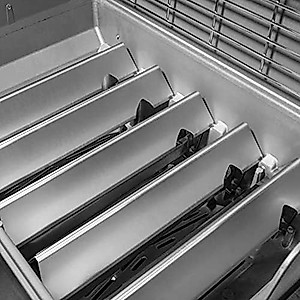 Hongso 17-1/8" x 3" Stainless Steel Flavorizer Bars Heat Plates Replacement for Weber Genesis II 310, Genesis II LX 340, 300 Series (2017 and Newer), 66795, 66032, 90235, Set of 5