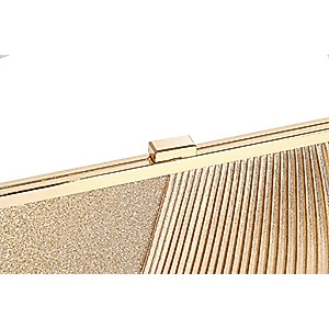 DETARA Women Evening Bags Glitter Sequins Clutch Purses for Women Shiny Handbag Formal Wedding Party Prom Purse(Champagne AX2578)