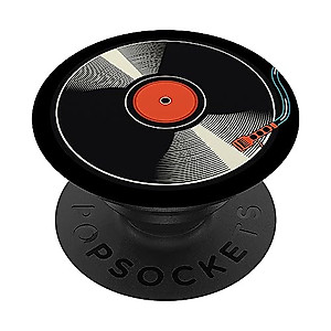Vitage Retro Vinyl Record Music Disc Novelty Graphic Designs PopSockets Standard PopGrip
