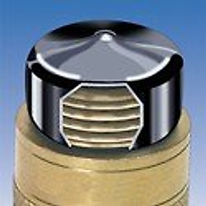 (Pack of 10) Caplugs 7/16" to 1/2" Round Black Vinyl Flexible End Cap Bolt Screw Rubber Thread Protector Safety Cover | for 0.4375 Inch Pipe Post Tubing Rod OD Cover - 1" Inside Height
