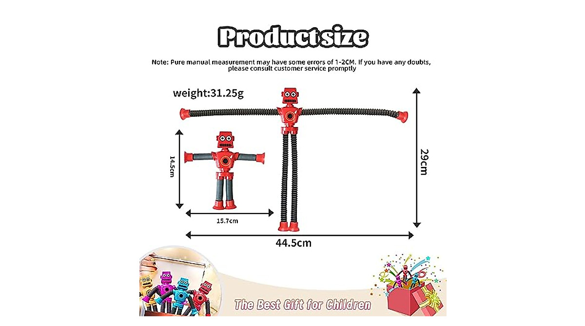 Bendable Robot Figures - Fun Sensory Toys for Kids