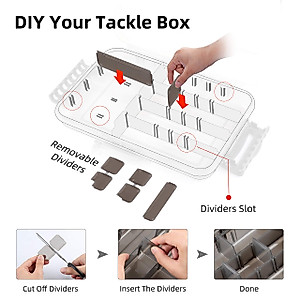 170PCS Pack Fishing Accessories Kit for Saltwater, 3600 Fishing Tackle Box