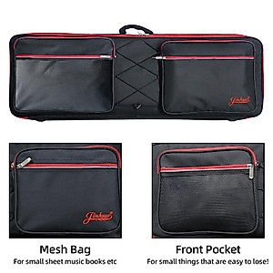 Chehery 49 Key Keyboard Case Carrying Bag - Electric Keyboard Piano Gig Bag - Lightweight Waterproof Oxford MIDI Controller Keyboard Shoulder Bag