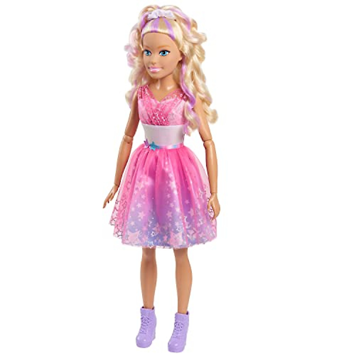 Barbie 28-Inch Best Fashion Friend Star Power Doll and Accessories, Blonde Hair, Kids Toys for Ages 3 Up by Just Play