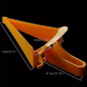 HERCHR Cake Slicer Cutter, Plastic Cake Server Pie Knife Cake Lifter Tools Cake Knife Cake Pie Cutting Guider for Cakes, Pie, Desserts and Pizza