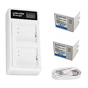 2-Pack Rechargeable Battery & USB-C Charger Station for Arlo Pro/Pro 2(VMA4400),Upgraded Battery Pack,Battery Capacity:7.2V/2440mAh/17.57Wh (Arlo Pro/Pro 2(VMA4400))