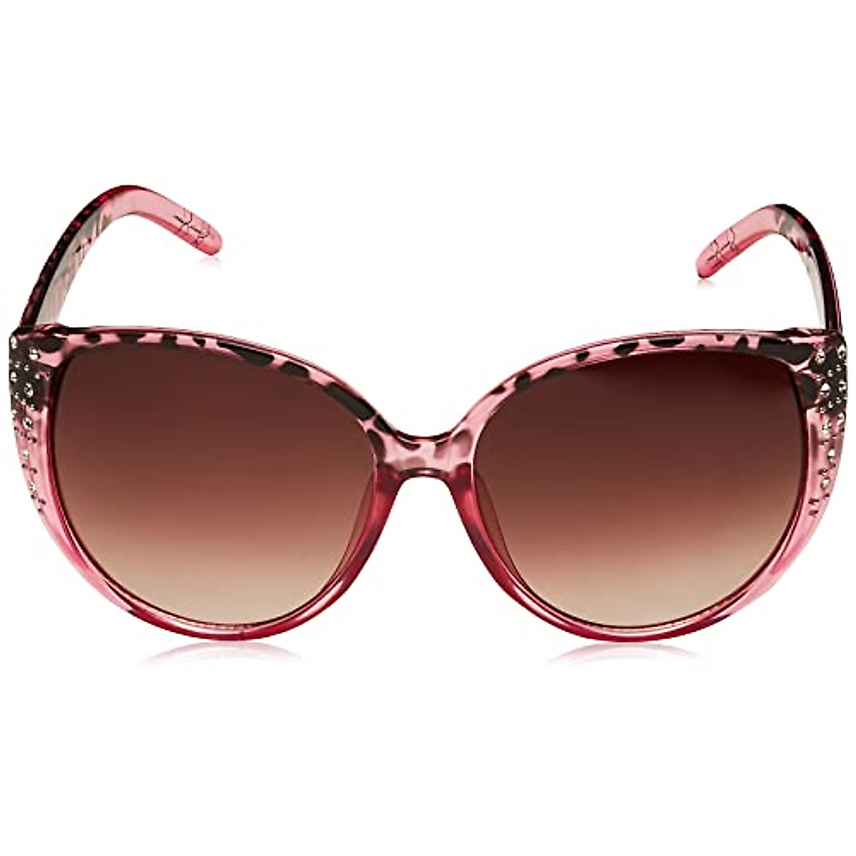 Jessica Simpson Women's J5837 Glitzy Retro Cat Eye Sunglasses with UV400 Protection - Glamorous Sunglasses for Women, 59mm