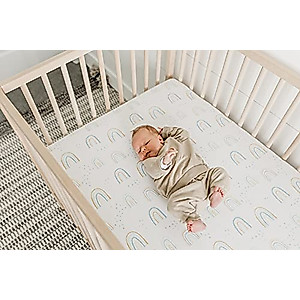 Premium Fitted Knit Crib Sheet/Toddler Sheet"Skye" by Copper Pearl
