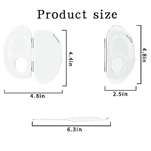 Makeup Mixing Palette Can Store Liquid Foundation, Hold Acrylic Palette, Art Nail Palette, Pigment Transparent Makeup Palette For Foundation Make-up