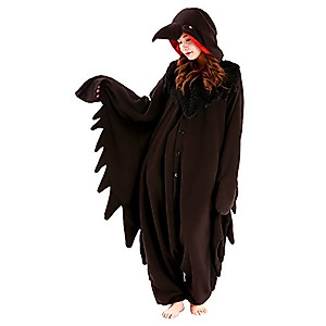 SAZAC Raven Kigurumi - Onesie Jumpsuit Halloween Costume