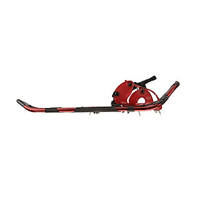 Crescent Moon Yellowstone 24.5 Aluminum Snowshoe (Red): Unisex, Ultralight Trail Snowshoe with Award Winning Single Loop Pull Binding, Aluminum Crampons and Heel Lifts