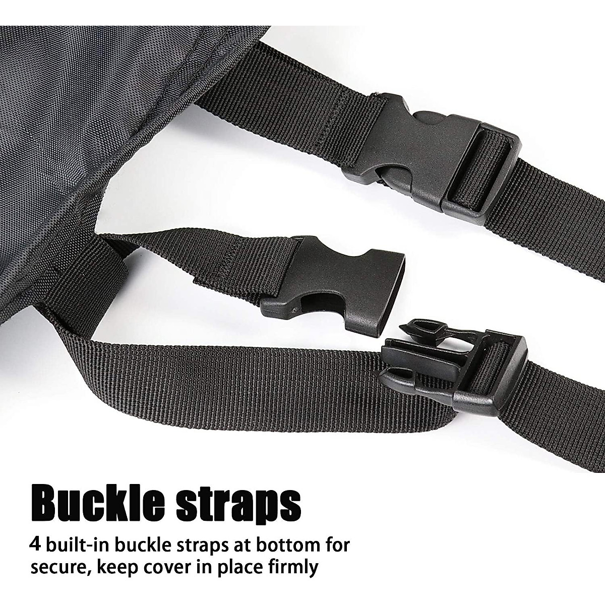 Hengme 5 Piece Bar Height Patio Dining Set Covers, 66 Inch Outdoor Waterproof Square Wicker Bar Table & Chair Sets Cover for Square Table and 4 Chairs - 66"W x 66"D x 38"H