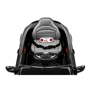 Moderno Kids Mercedes C63S 12V Power Children Ride-On Car with R/C Parental Remote + EVA Foam Rubber Wheels + Leather Seat + MP3 USB Music Player + LED Lights (White)