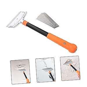 MERRYHAPY 1 Set Cleaning Blade Limpiar Cement Scraper Tool Floor Wall Scraper Floor Cleaning Shovel Paint Scraper Angle Cleaning Scrapers Erramientas Handle Tile Aluminum Alloy