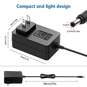 SHNITPWR 12V Power Supply 12 Volt 1A 12W AC/DC Power Adapter 100V ~ 240V AC to DC Converter 1000mA 800mA 500mA Transformer with 10 Tips 5.5x2.5 5.5x3.0 6.3x3.0 4.8x1.7 4.0x1.7 3.5x1.35 2.5x0.7mm