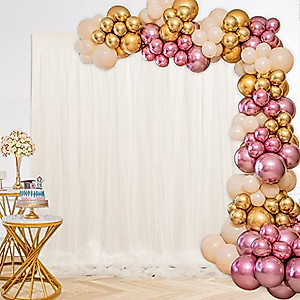 Tulle Backdrop Curtains Ivory Sheer Backdrop 5ftx7ft Tulle Background Curtain Tulle Drapes Curtains Photo Backdrop