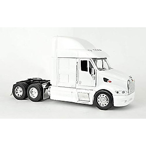New Ray Toys New 1:32 NEWRAY Truck & Trailer Collection - Peterbilt 387 Trailer SEMI Plain White Diecast Model