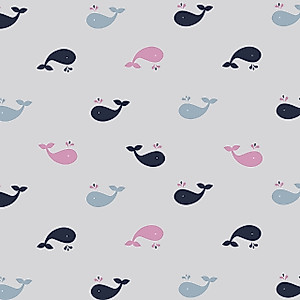Bacati - Little Sailor Muslin 2 Pc Security Blankets (Boats/Whales - Pink/Navy)