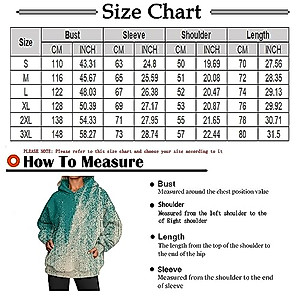 LTTVQM Hoodie for Women Long Sleeve Drawstring Hoodie Pullover Sport Casual Winter Sweatshirt with Pocket Hoods Tie Dye Gradient Sweatshirt to Wear with Leggings Blusas De Mujer Red XL