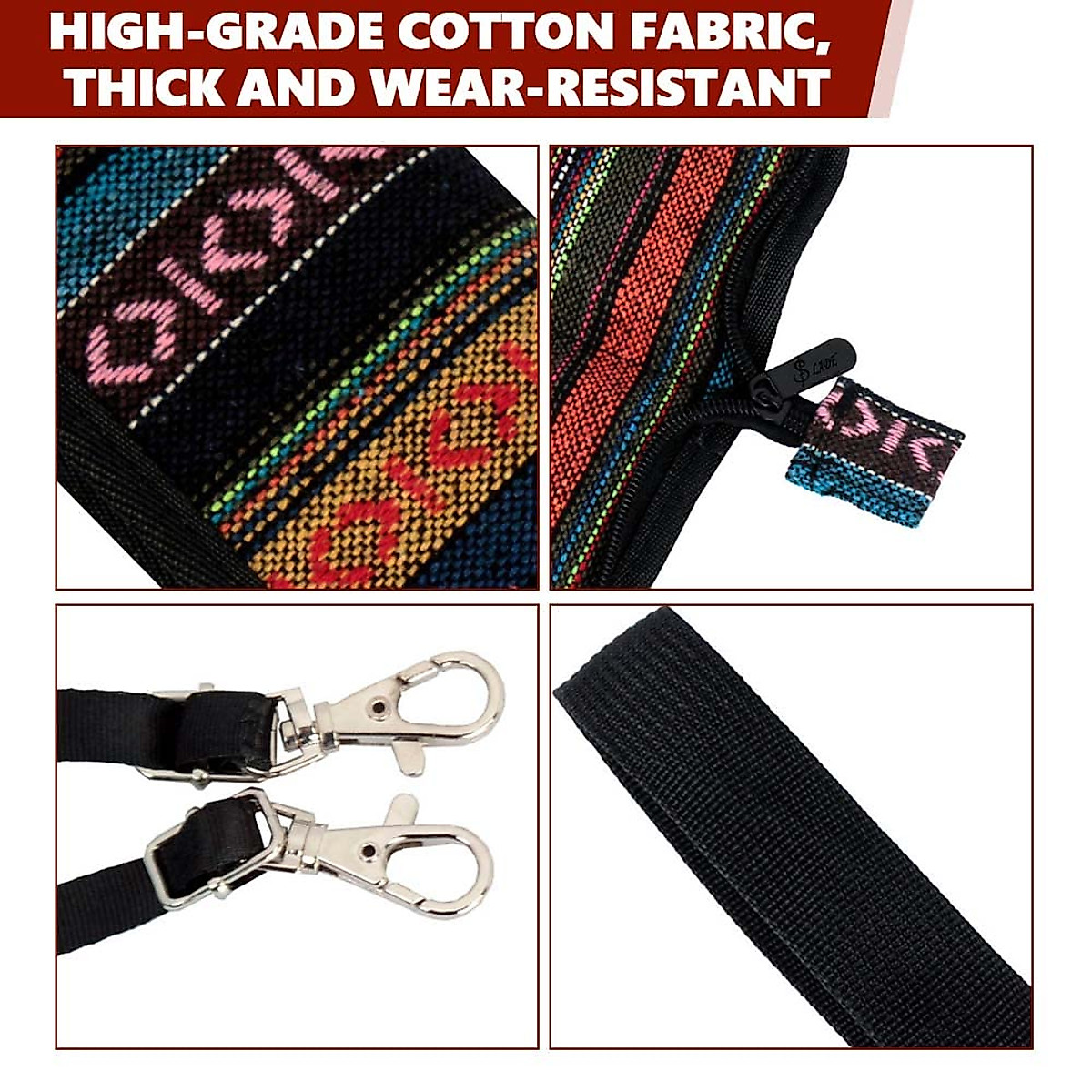 Drum Stick Bag, Portable Drumstick Case Hanging Bag Drumstick Bag with Handle for Drum Set Mallet and Percussion Sticks