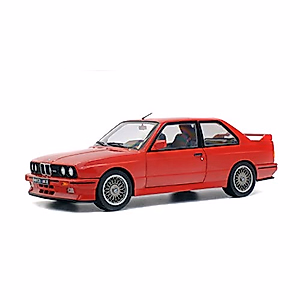 Solido S1801502 1990 BMW E30 M3 Die Cast Car, Red, 1:18 Scale