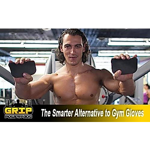 Grip Power Pads Original Lifting Grips The Alternative to Gym Workout Gloves Comfortable & Light Weight Grip Pad for Men & Women That Want to Eliminate Sweaty Hands (Single Pair)