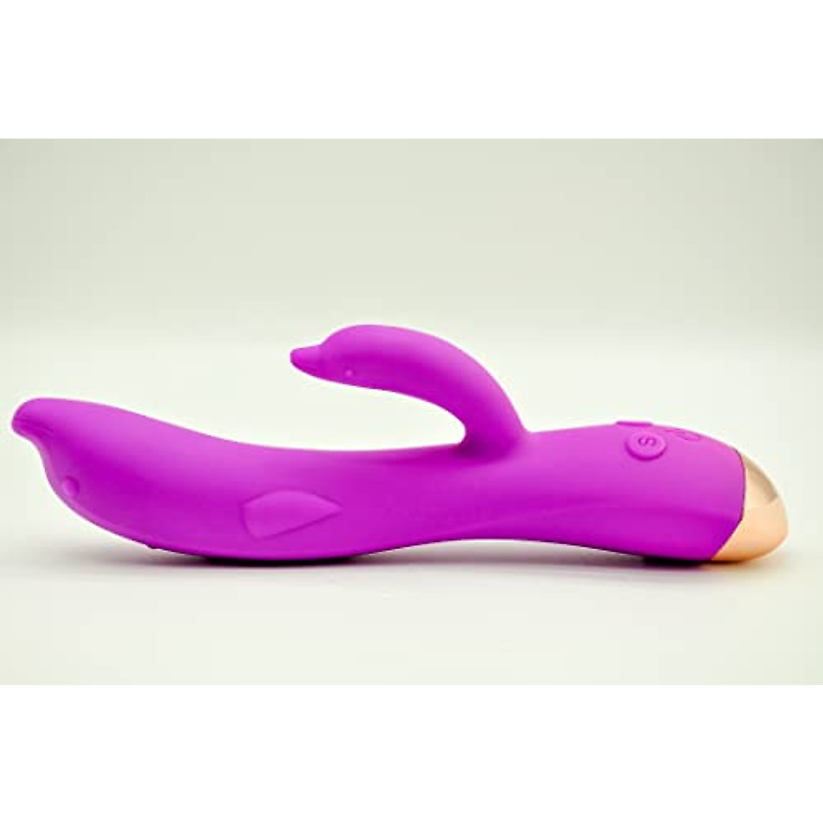 Dolphin Sucking Stick Vibrator Dildo for Women Pleasure Personal Massager G spot Rabbit Vibrator Sex Toy with 10Patterns Waterproof & Rechargeable Sex Toys Vaginal Health Purple