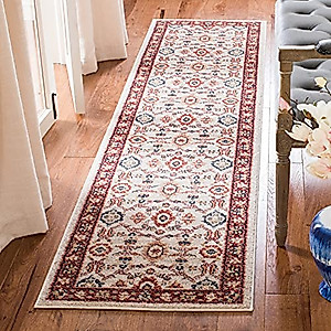 SAFAVIEH Charleston Collection 9' x 12' Navy / Cream CHL412N Oriental Distressed Non-Shedding Living Room Bedroom Dining Home Office Area Rug