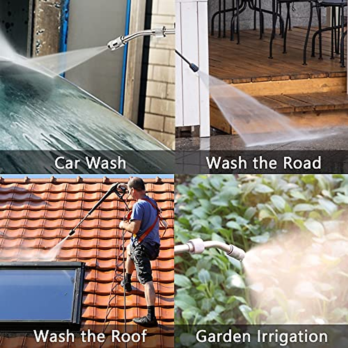 Watering Wand, Water Sprayer, G3/8in Dn10 2-in1 High Pressure Adjustable Water Sprayer Flower Watering Nozzle 22.8in For Gardens Orchards Greenbelts