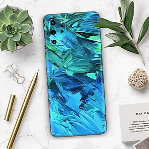 DesignSkinz Blurred Abstract Flow V40 Protective Vinyl Decal Wrap Skin Cover Compatible with The Samsung Galaxy S20 (Screen Trim & Back Glass Skin)