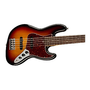 Fender American Professional II 5-String Jazz Bass, 3-Color Sunburst, Rosewood Fingerboard