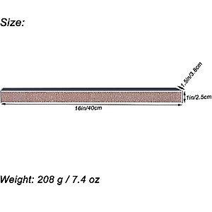 Hinfudor Fret Leveling Beam, 16 Inch (400mm) Bass Guitar Fret Leveler Sanding File Level Bar, Pro Luthier Repair Tool with 400 600 1000 1200 Grit Pre-adhesive Sandpaper