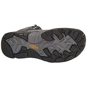 KEEN Women's Durand Evo Mid Height Waterproof Backpacking Hiking Boot, Steel Grey/Cloud Blue, 7