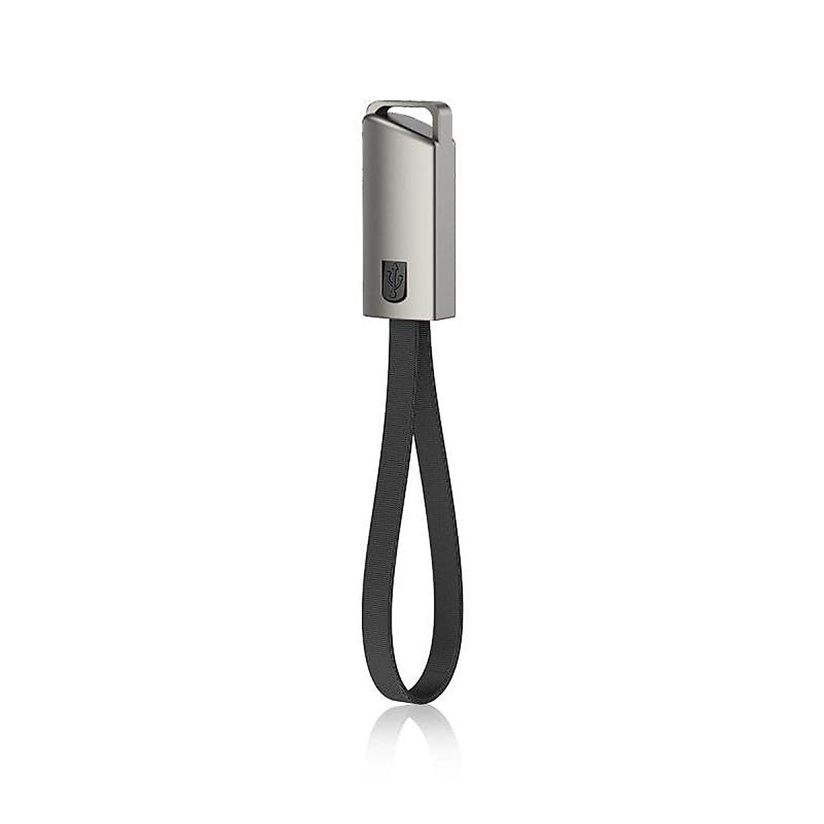 BoxWave Cable Compatible with Lenovo LOQ 16" AMD (RTX 4050) - USB Type-C Keychain Charger, Key Ring USB Type-C to Type-A 8 in USB Cable - Jet Black