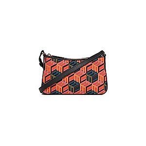 MCM Women's Cubic Logo Jacquard Mini Shoulder Bag, Multi, One Size