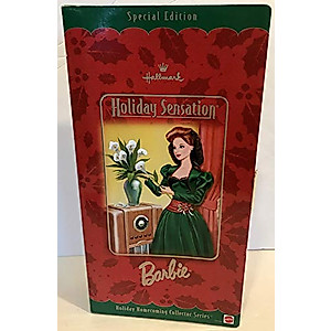 Holiday Sensation Barbie - 1998 - Hallmark Gold Crown Exclusive - Holiday Homecoming Collector Series - Special Edition - 1940's Dress - Limited Edition - Collectible