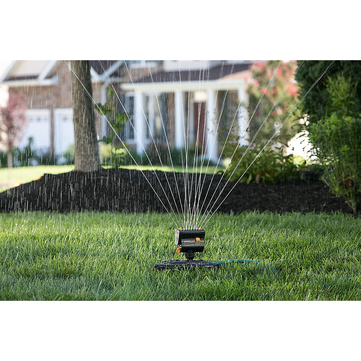 Melnor 65131AMZ Mini Oscillator Sprinkler Bundle, Black, Yellow