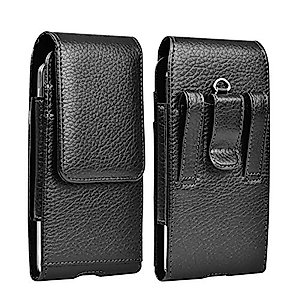 Njjex Cell Phone Holster for Samsung Galaxy S23 Ultra S22 S21 S20 FE S10 A14 A02S A12 A13 A32 A42 A52 5G A11 A21 A51 A71 Note 20 Ultra 10 J7 J3 PU Leather Belt Clip Holster Pouch Holder Carrying Case