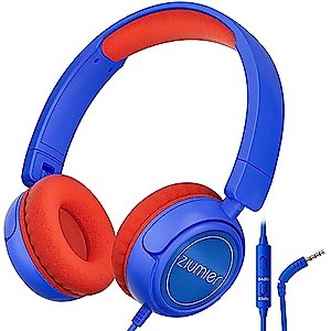 ZIUMIER Kids Headphones Wired, Headphones for Kids with Microphone for Boys Girls, 85dB/ 94dB Volume Limited, Foldable Toddler Headphones for School Airplane Travel,iPad, Fire Tablet, Kindle