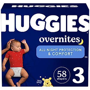 Huggies OverNites Diapers, Size 5, Big Pack, 52 Count