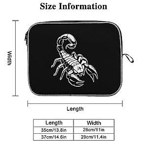 Poison Scorpion Laptop Sleeve Case Protective Notebook Carrying Bag Travel Briefcase 13inch