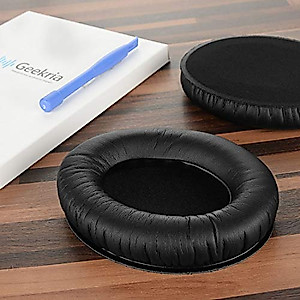 Geekria QuickFit Replacement Ear Pads for Sennheiser HD418, HD419, HD428, HD429, HD439, HD438, HD448, HD449 Headphones Ear Cushions, Headset Earpads, Ear Cups Cover Repair Parts (Black)