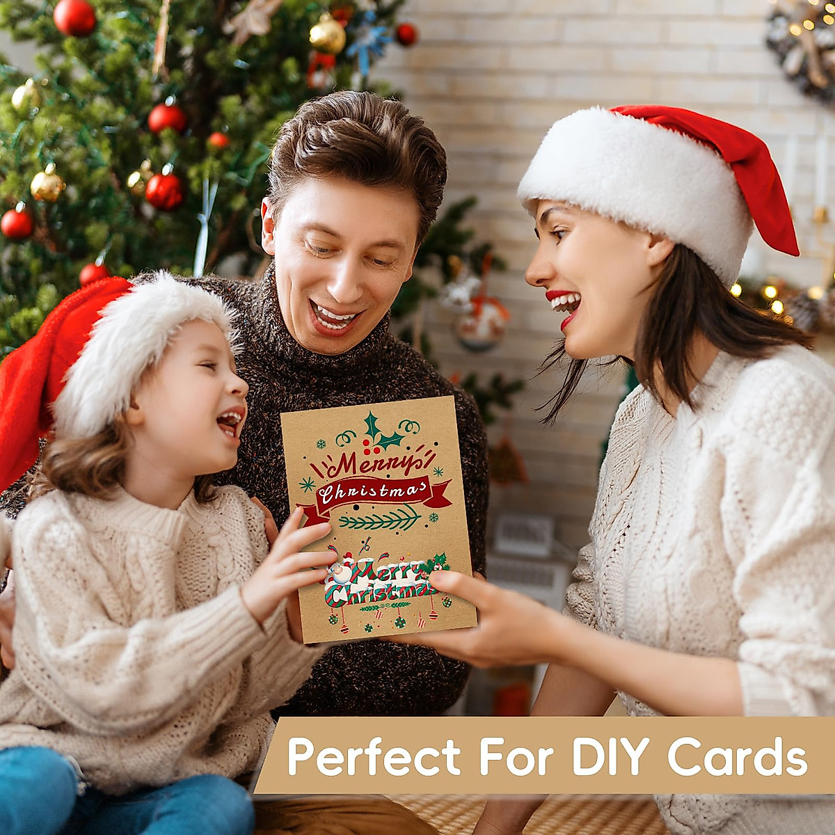 25 Sheets Brown Cardstock 8.5 x 11, 92lb/250gsm Kraft Card Stock Paper, Heavy Cardstock Printer Paper for Invitations, Scrapbooking, Crafts, Diy Cards, Decoration